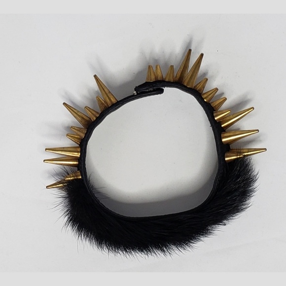 Giuseppe Zanotti | Jewelry | Authentic Giuseppe Zanotti Spike Mink Fur ...